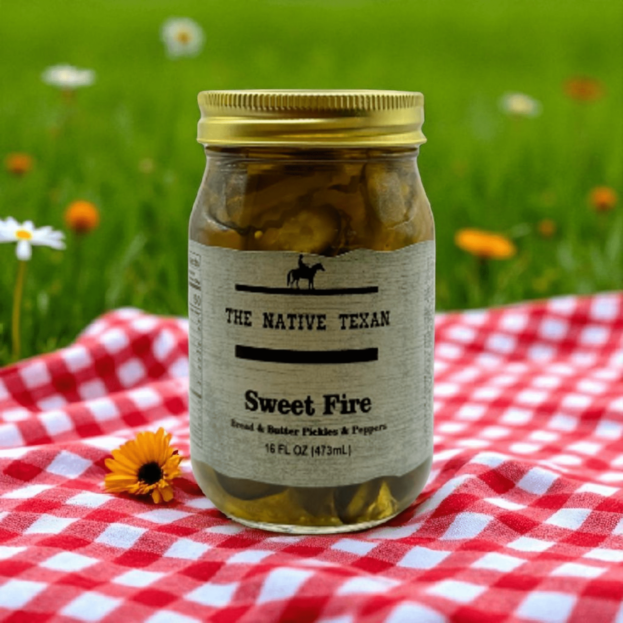 Sweet Fire Pickles 16 oz – The Native Texan