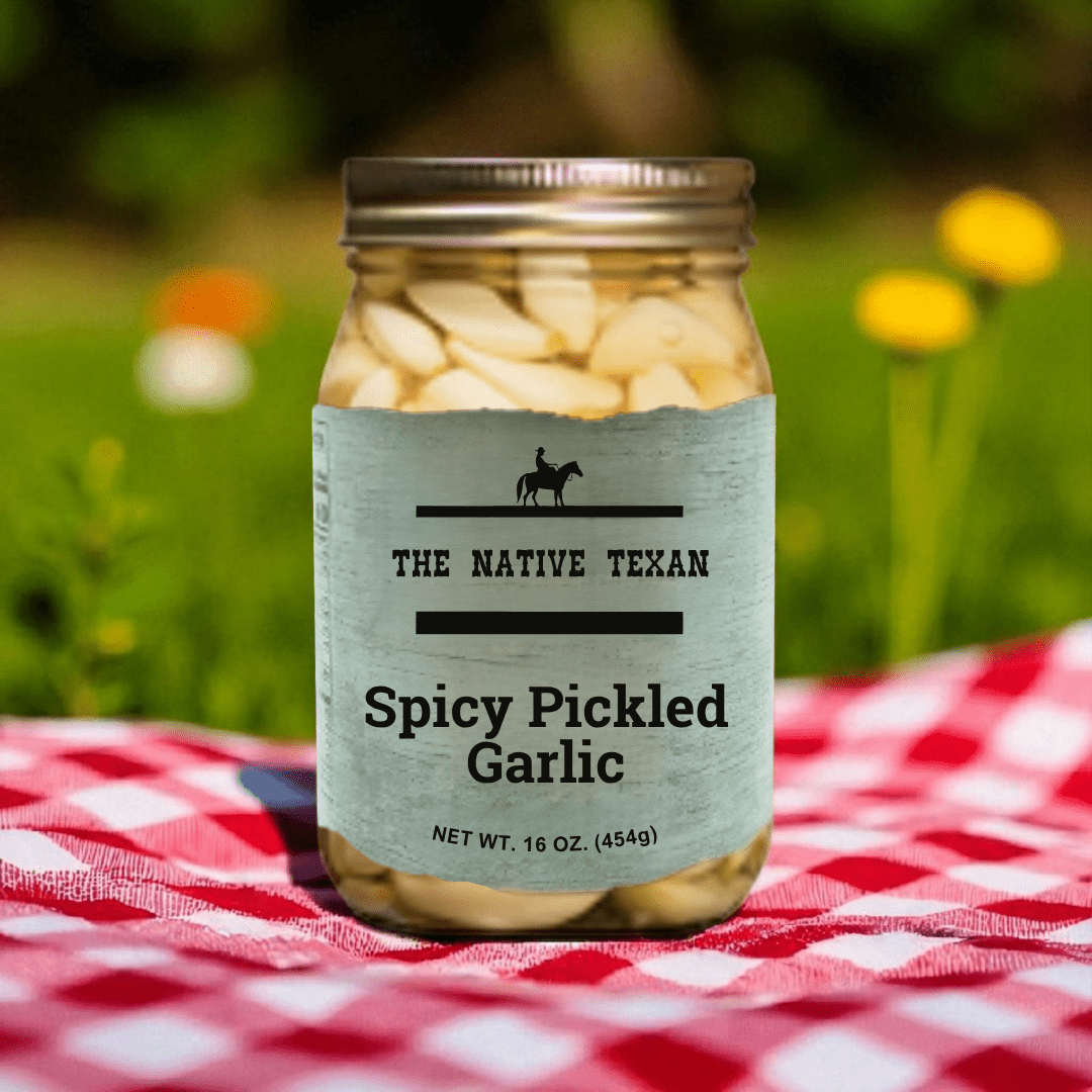 Spicy Pickled Garlic 16 oz – The Native Texan